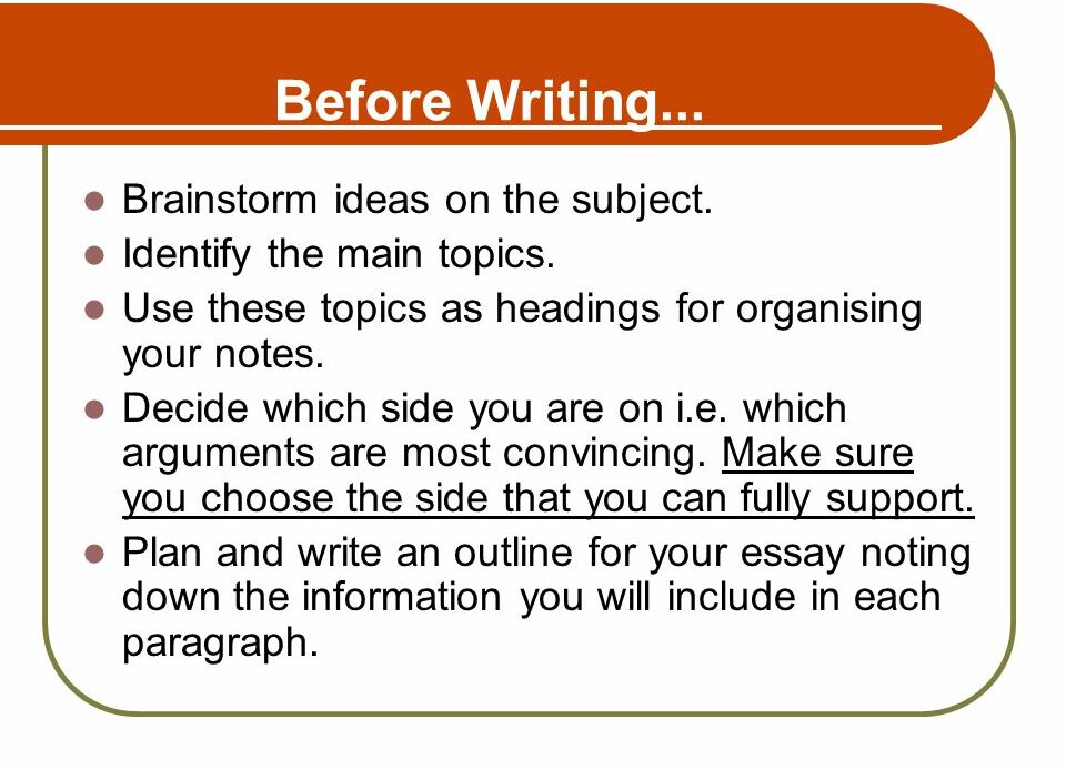 How To Identify The Key Points About Any Topic Before Writing An Essay